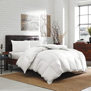 eddie bauer luxury hypoallergenic 650 fill power lofty down comforter - 400 tc cotton sateen - medium warmth (oversized king 108" x 98")