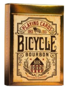 bicycle bourbon playing cards brown'