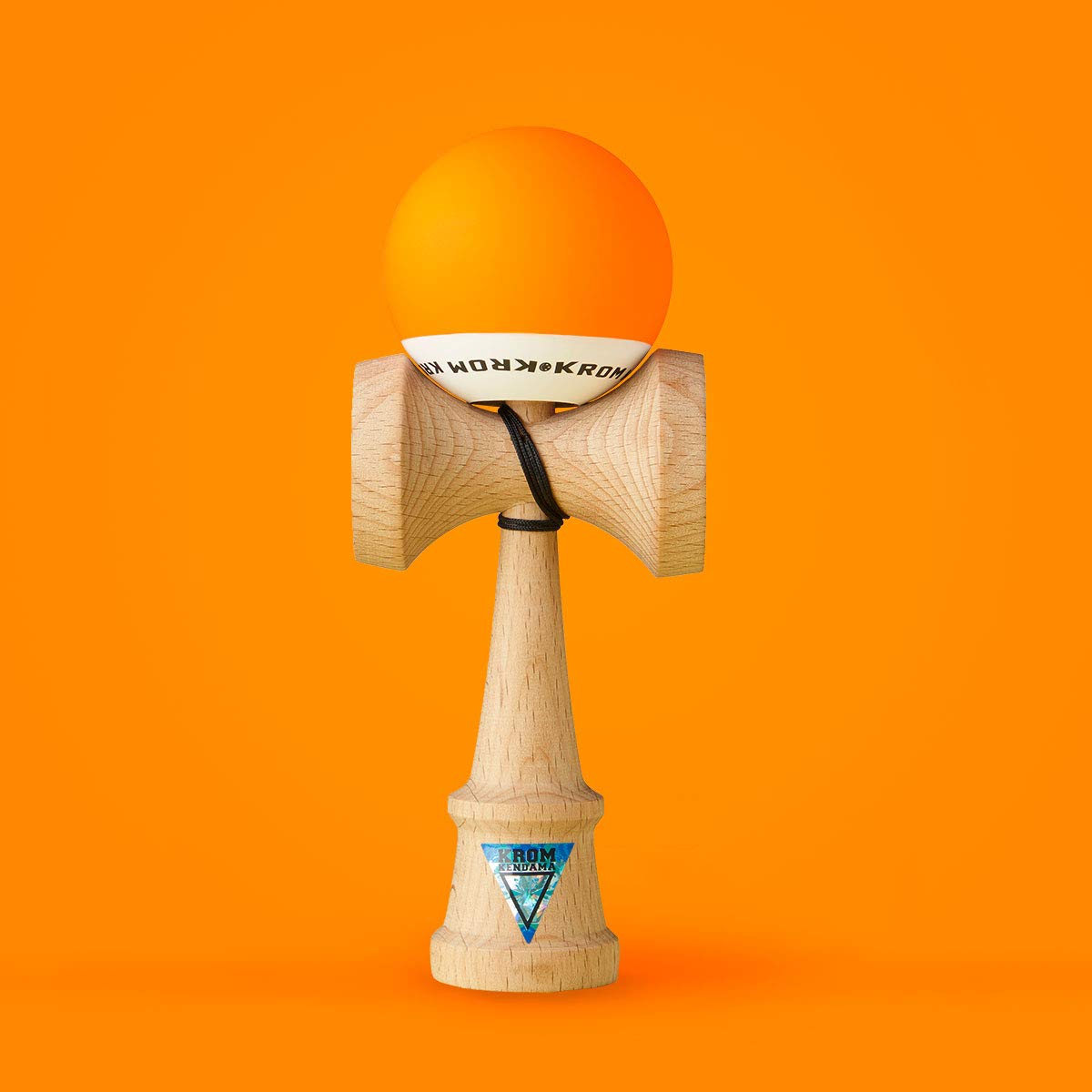 KROM Kendama POP Orange – Flawless Balance – Strong and Durable – Enhanced Cognitive Skills – Improved Balance, Reflexes, and Creativity – Kendama Model Pro Made For Beginners and Experts