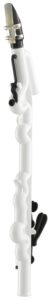 yamaha yvs-100 venova casual wind instrument with case, white