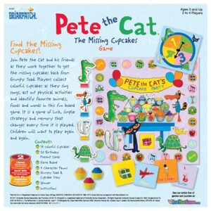 Briarpatch Pete the Cat The Missing Cupcakes Game, Fans of Pete the Cat Books, Ages 3+