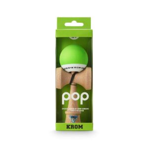 KROM Kendama POP Lime Green – Flawless Balance – Strong and Durable – Enhanced Cognitive Skills – Improved Balance, Reflexes, and Creativity – Kendama Model Pro Made For Beginners and Experts