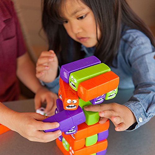 Fat Brain Toys Wobbly Worms Push 'n Pull Worm Tower