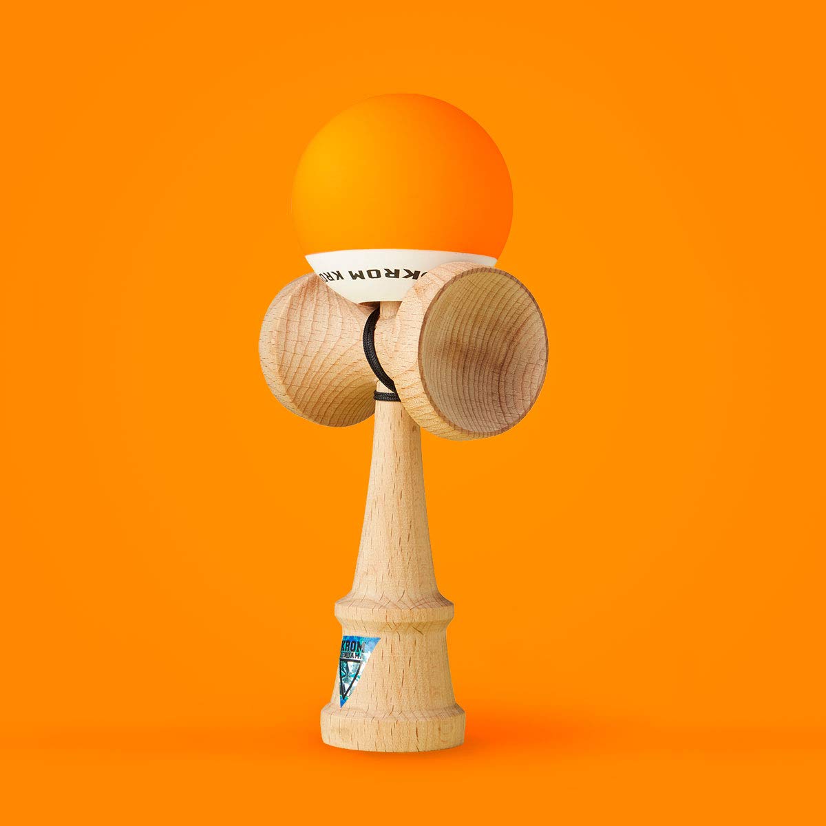 KROM Kendama POP Orange – Flawless Balance – Strong and Durable – Enhanced Cognitive Skills – Improved Balance, Reflexes, and Creativity – Kendama Model Pro Made For Beginners and Experts