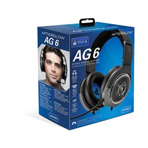 PDP PS4 Afterglow AG 6 Wired Gaming Headset, 051-077-NA-BK