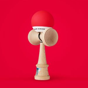 KROM Kendama POP Red – Flawless Balance – Strong and Durable – Enhanced Cognitive Skills – Improved Balance, Reflexes, and Creativity – Kendama Model Pro Made for Beginners and Experts