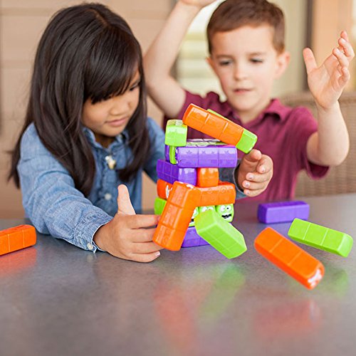 Fat Brain Toys Wobbly Worms Push 'n Pull Worm Tower