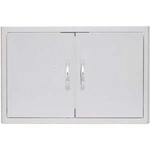 blaze grills stainless steel enclosed dry storage cabinet with shelf