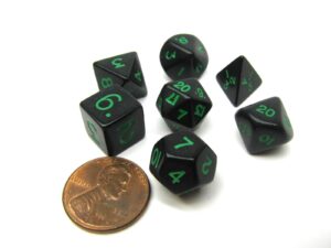 opaque: mini 7pc black/green