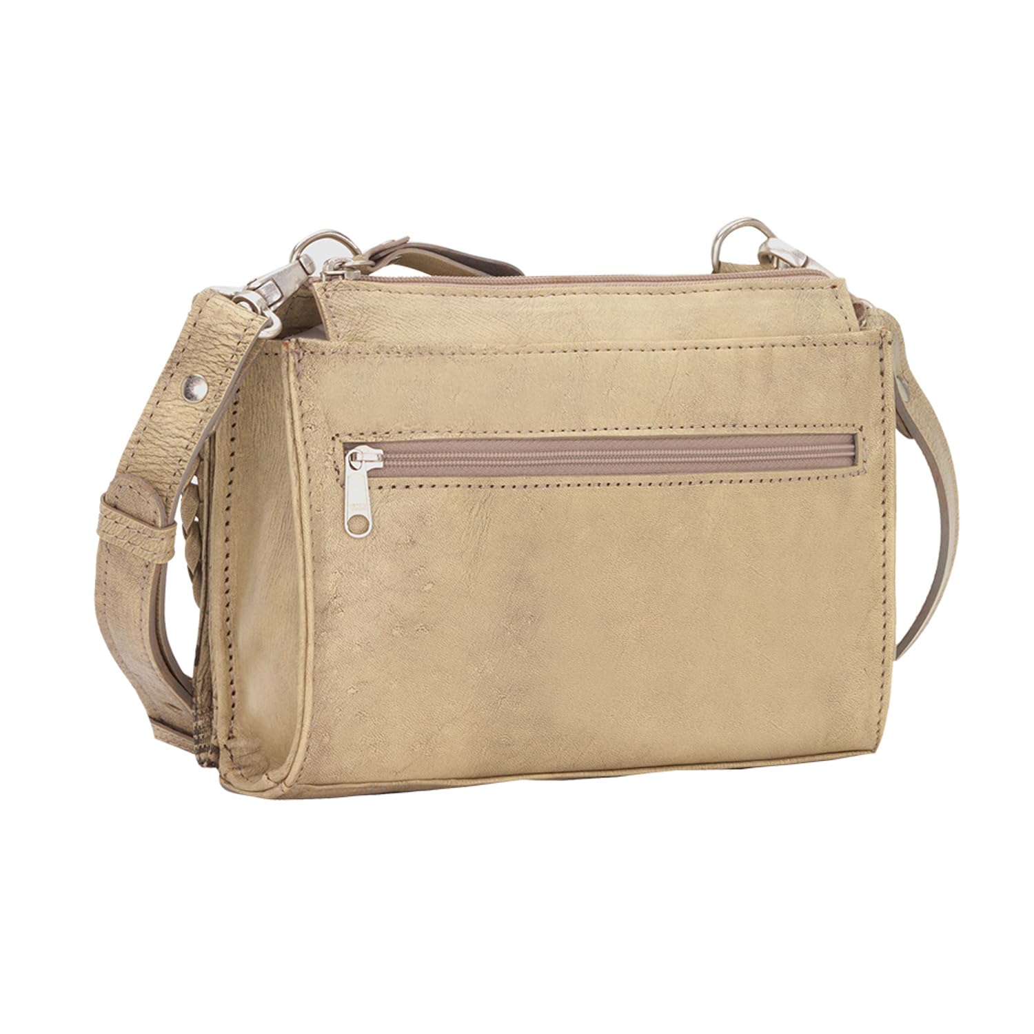 American West Women's Two Step Small Crossbody Bag Sand One Size