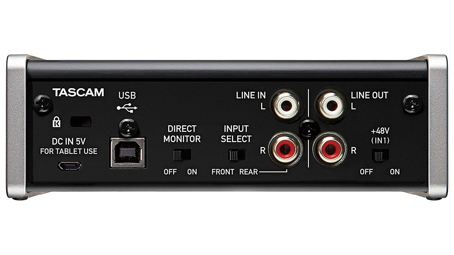 Tascam US-1x2 USB Audio/MIDI Interface with Microphone Preamps and iOS Compatibility