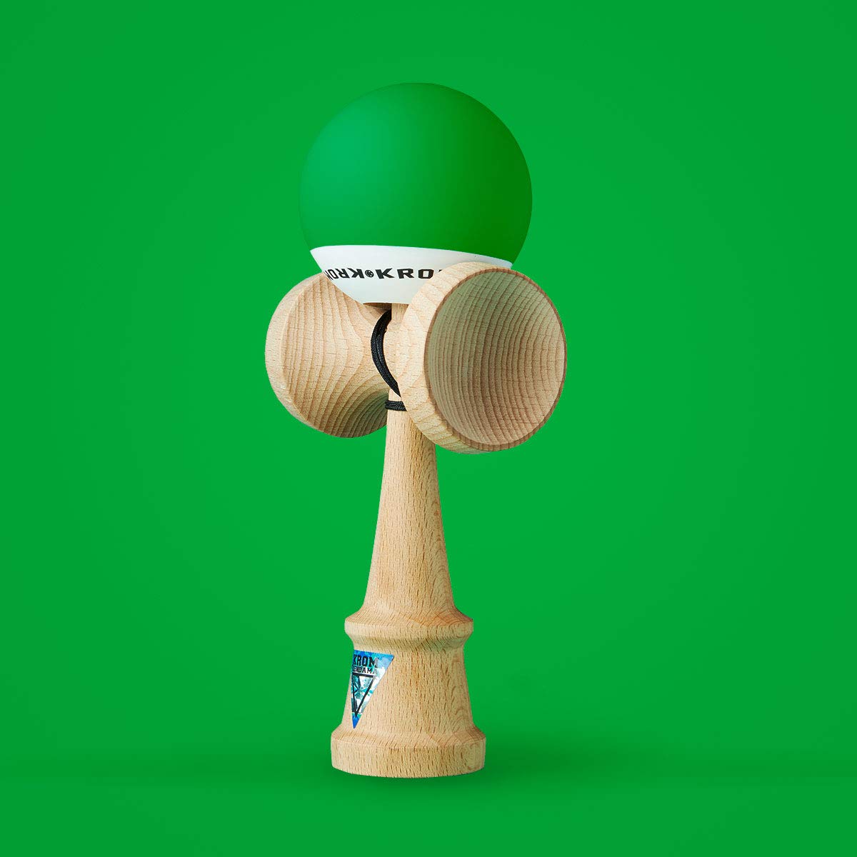 KROM Kendama POP Dark Green – Flawless Balance – Strong and Durable – Enhanced Cognitive Skills – Improved Balance, Reflexes, and Creativity – Kendama Model Pro Made For Beginners and Experts