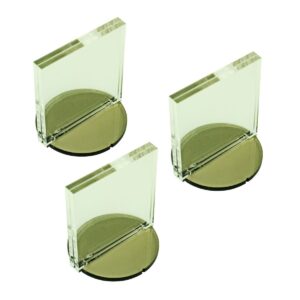 litko paper figure holder | game card holder | paper miniature counter bases (circular base, 2x2-inch slot)