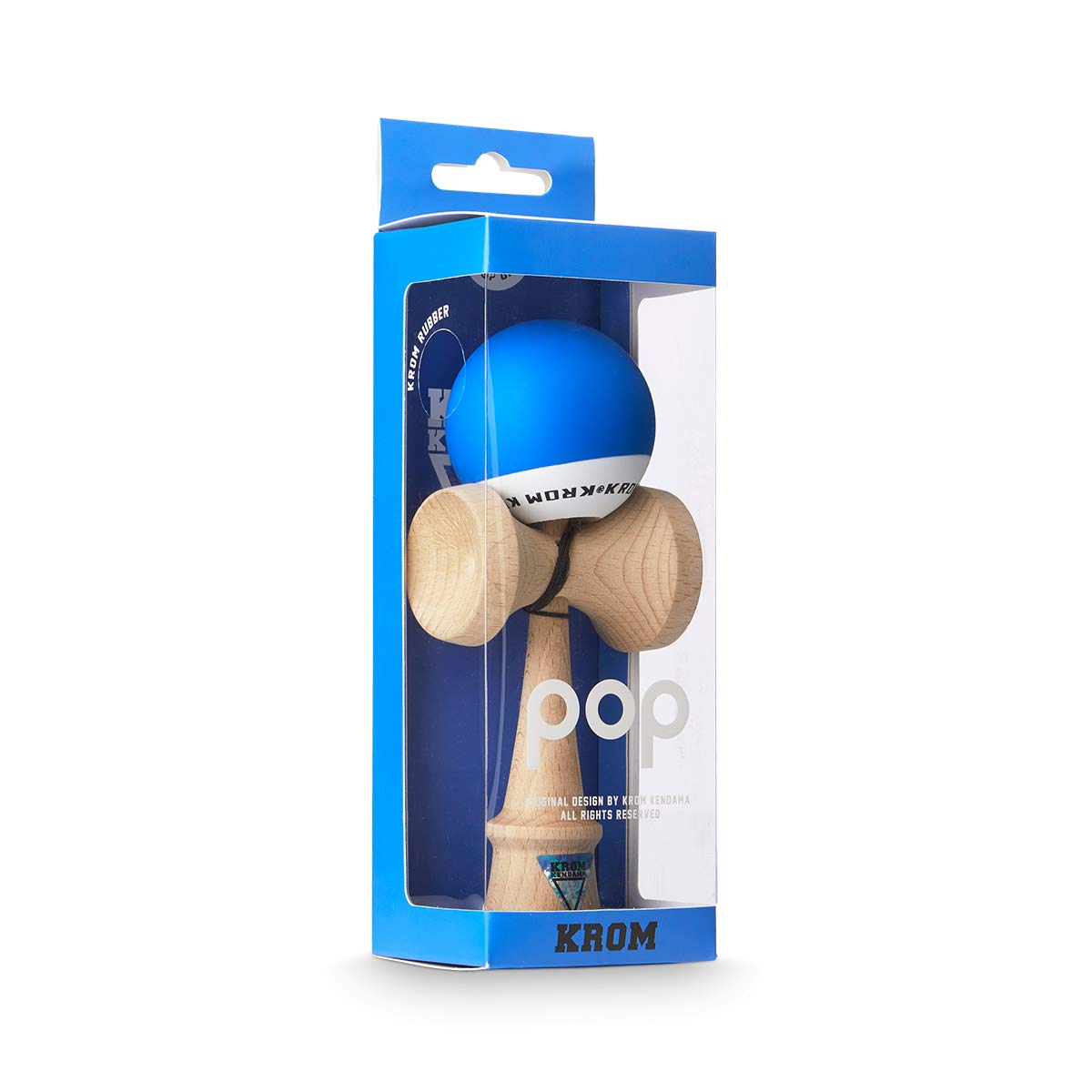 KROM Kendama POP Dark Blue – Smooth Texture and Flawless Balance – Enhanced Cognitive Skills – Improved Balance, Reflexes, and Creativity – Kendama Pro Model for Beginners and Experts