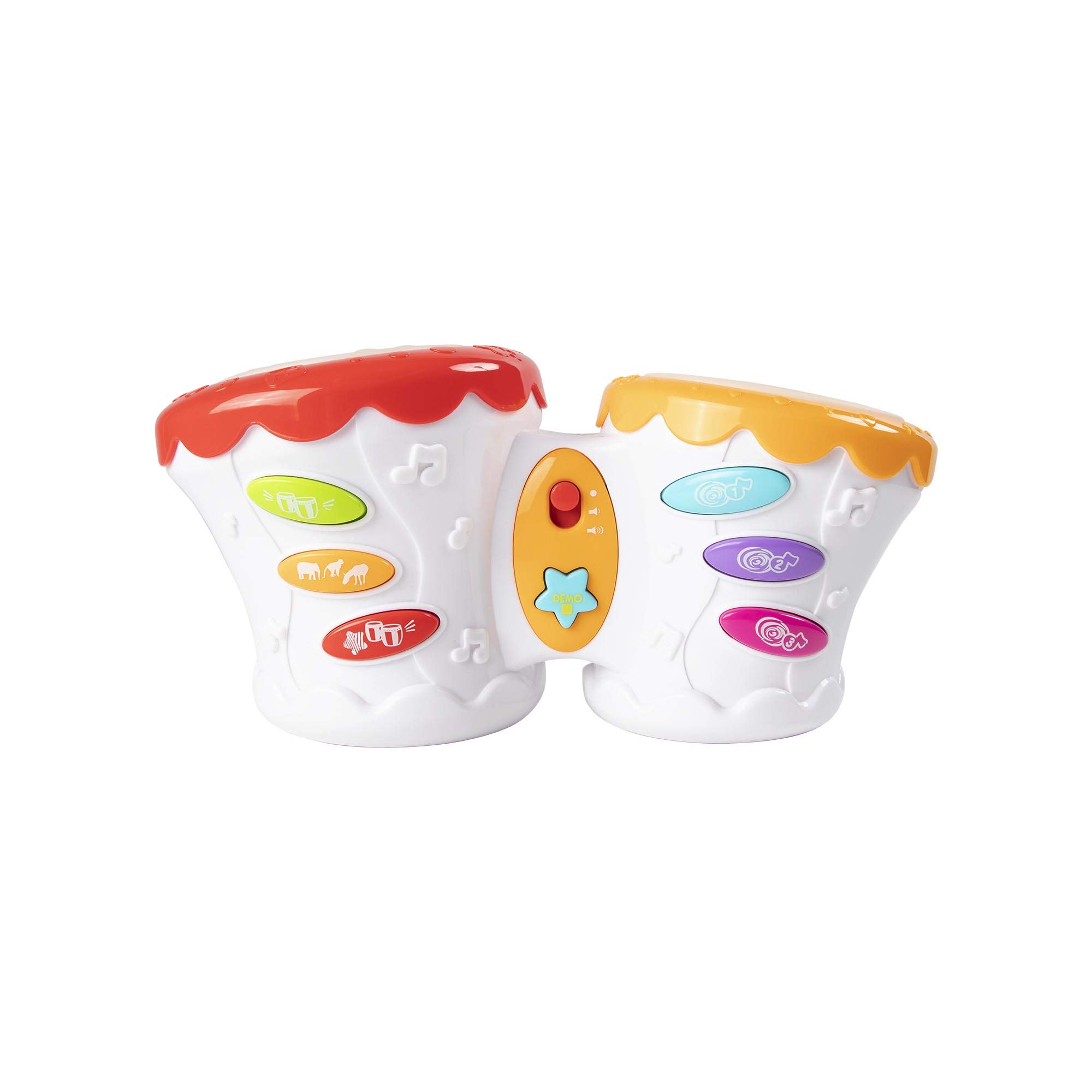 Fat Brain Toys Beat Bop Baby Bongo - Electronic Musical Toy for Babies & Toddlers