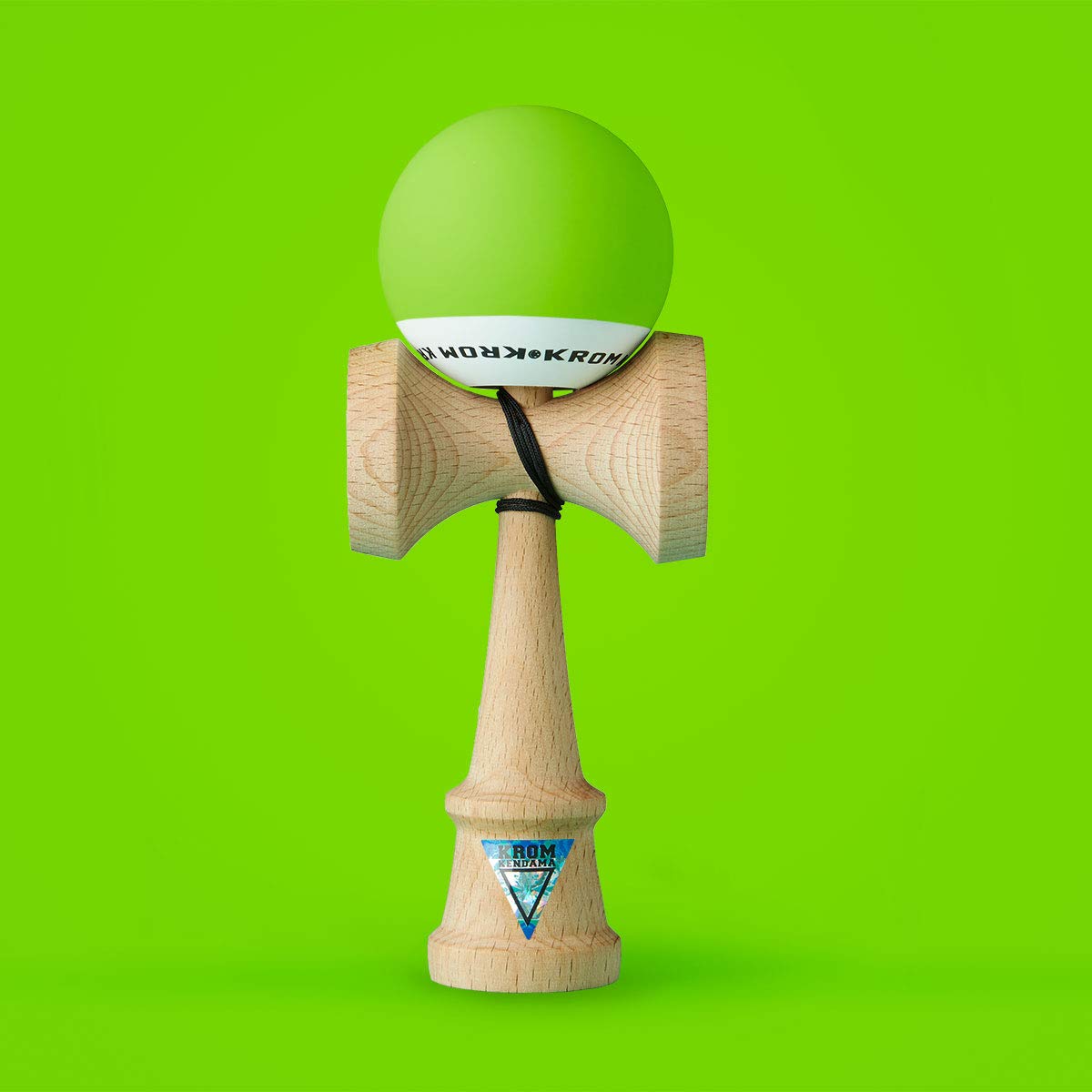 KROM Kendama POP Lime Green – Flawless Balance – Strong and Durable – Enhanced Cognitive Skills – Improved Balance, Reflexes, and Creativity – Kendama Model Pro Made For Beginners and Experts