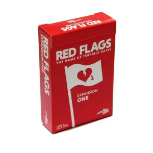 skybound entertainment red flags expansion 1: new deck for the card game of terrible dates, 75 cards, 3-10 players, ages 17+