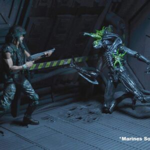 NECA - Aliens 7" scale action figure - Series 12 Xenomorph Warrior Blue (Battle Damaged)