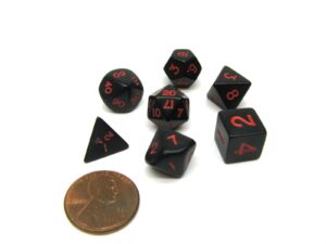 koplow games opaque: mini 7pc black/red