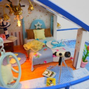 Flever Dollhouse Miniature DIY House Kit Creative Room with Furniture for Romantic Artwork Gift(Legend of The Blue sea)