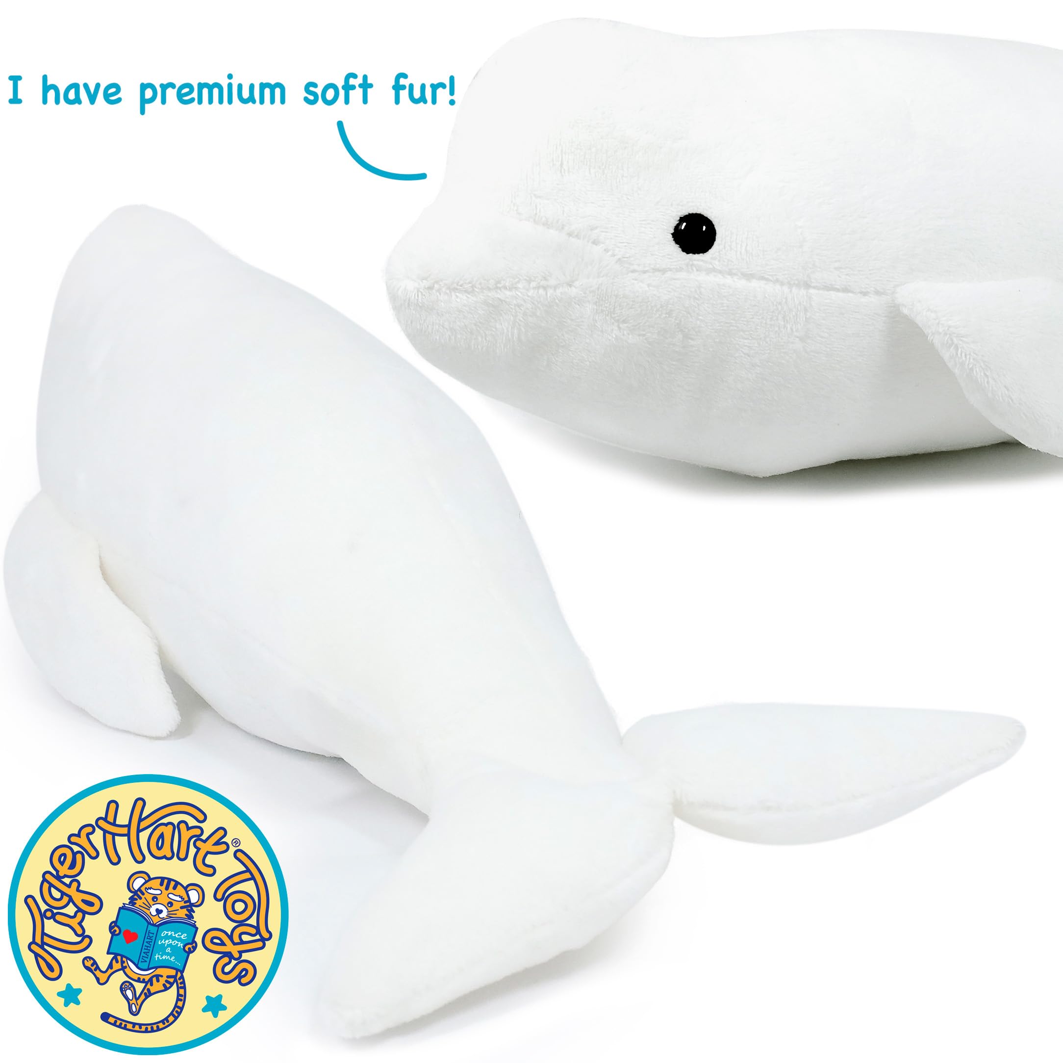 TigerHart Billiam The Beluga - 15 Inch Stuffed Animal Plush