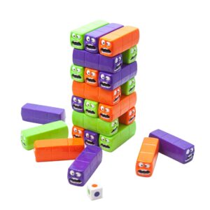 fat brain toys wobbly worms push 'n pull worm tower