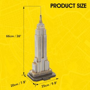 CubicFun National Geographic 3D Puzzles New York Mansion Model Kits Toys for Adults and Children, Building Puzzle gifts for kids, with a Booklet