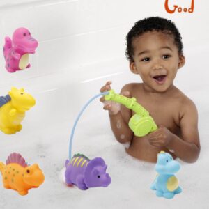 Bathtub Toys Dinosaur Baby Bath Toys Christmas Kids Fun Squirt Toys Floating Bathroom Toys Assorted Colors (6)