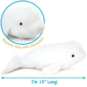 TigerHart Billiam The Beluga - 15 Inch Stuffed Animal Plush