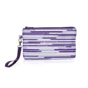 thirty one easy going wristlet in geo stripe - no monogram - 8635