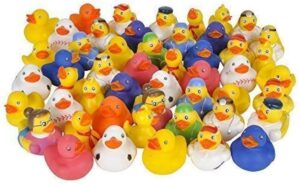 rhode island novelty assorted rubber ducks (100 pack)