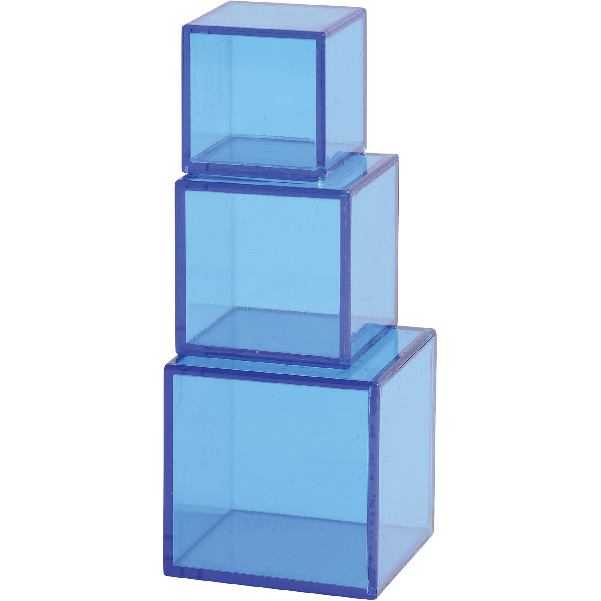 Constructive Playthings Translucent Cube Building Blocks (54-Piece Set)