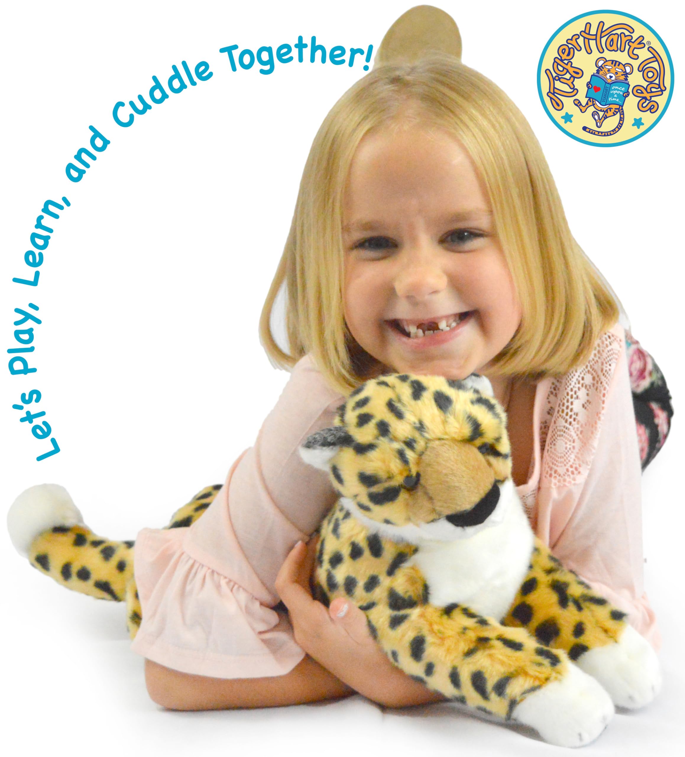 TigerHart Casey The Cheetah - 12 Inch (Tail Measurement not Included) Stuffed Animal Plush