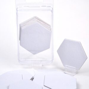 Value Pack of 15 - Blank 2" Hexagon Hex Board Game Chits Tiles Counters Markers DIY D&D