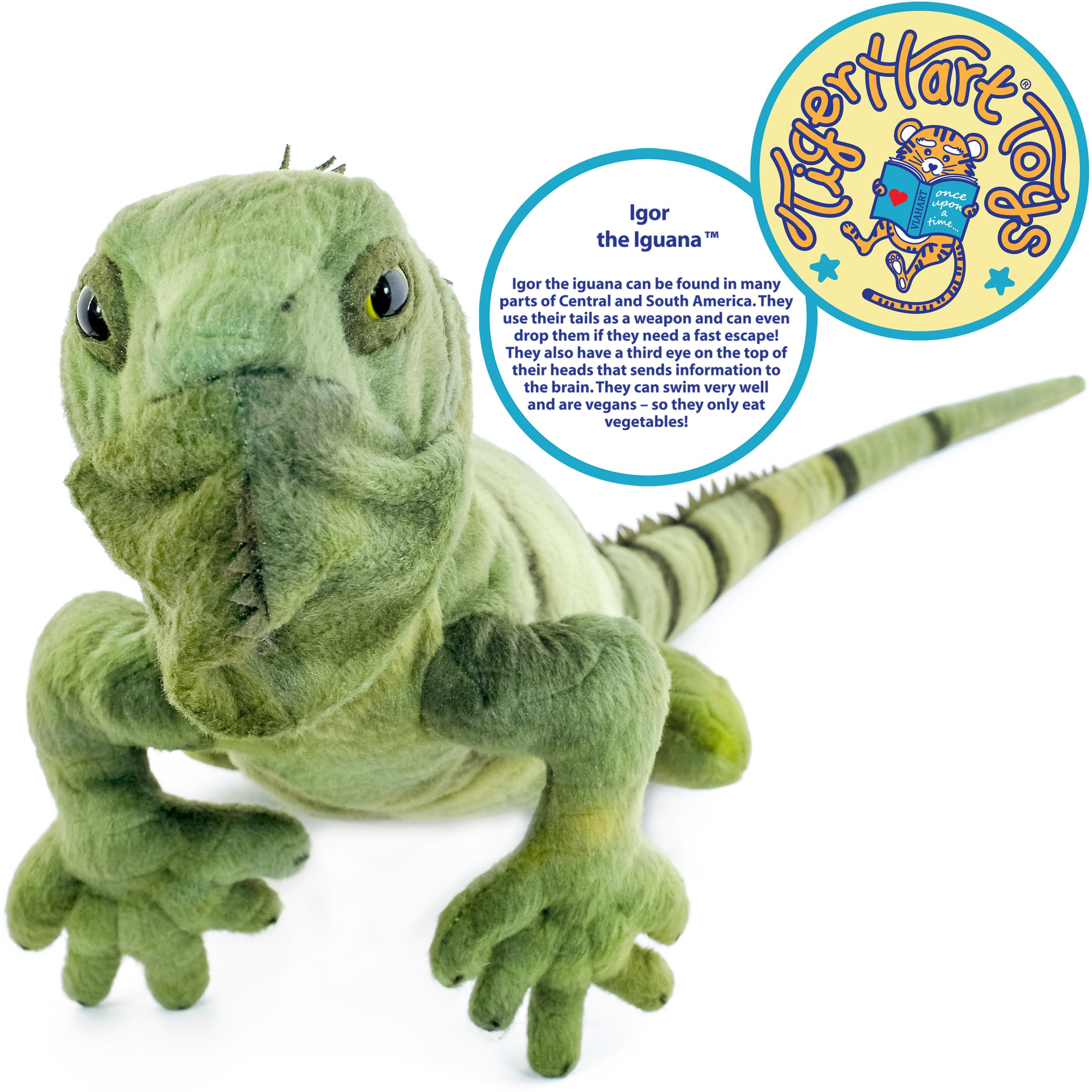 TigerHart Igor The Iguana - 26 Inch Long Stuffed Animal Plush Lizard