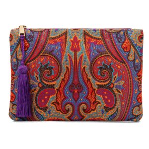 otto angelino designer women’s bohemian & fashion clutch purse - multiple slots money, cards, smartphone - ultra slim