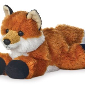 Aurora Bundle of 2 8" Floppy Beanbag Stuffed Wild Animals - Foxxie The Fox & Woolsey The Wolf