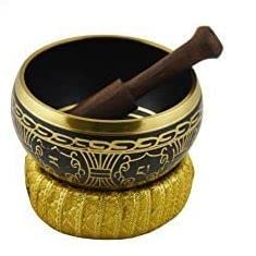 4" tibetan meditation om mani padme hum peace singing bowl with mallet