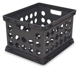 sterilite 16939006 plastic heavy duty file crate stacking storage container