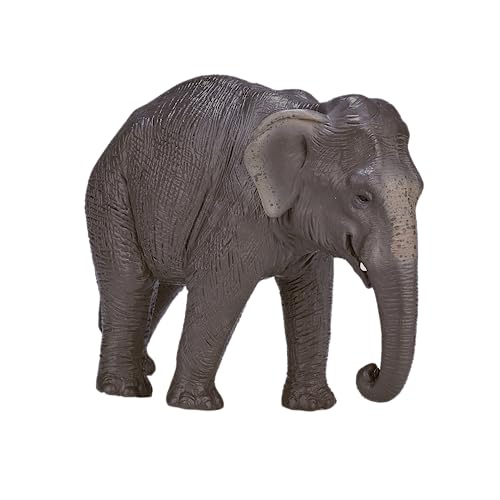 MOJO Asian Elephant Realistic International Wildlife Toy Replica Hand Painted Figurine, Grey (387266)