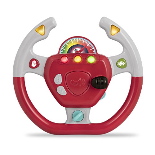 Battat – Interactive Steering Wheel – Portable Car Toy – Kids Games & Songs – Toddler Road Trip – 2 Years + – Geared To Steer