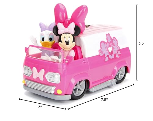 Jada Toys Disney Junior Minnie Mouse Happy Helper Van RC, Pink/White