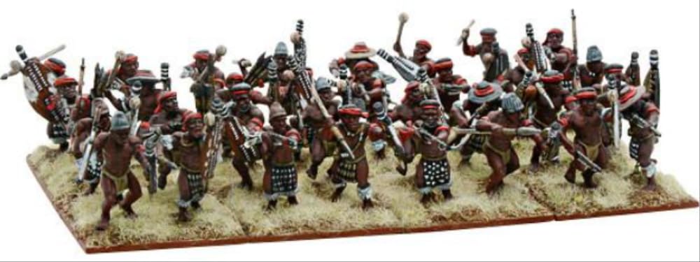 Black Powder Anglo-Zulu War Natal Native Contingent Regiment Military Table Top Wargaming Plastic Model Kit 302014602