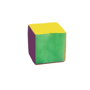 foam dice with pockets - 1 cube - classroom teacher supplies, preschool and learning activities