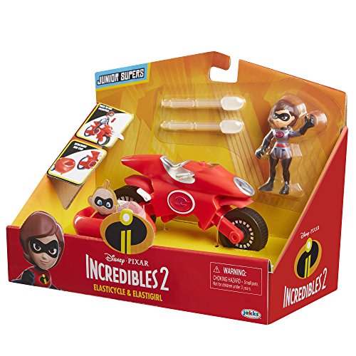 The Incredibles 2 Elasticycle & Elastigirl Vehicle Playset Action Figure