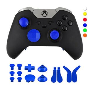 metal alloy paddles thumbsticks and d-pads button set for xbox one elite version 1 controller with open tools ( t6 t8 ) -black