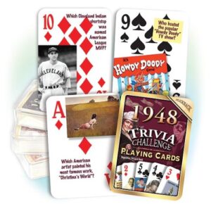 flickback media 1948 trivia playing cards: great birthday