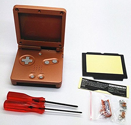 New Full Housing Shell Pack Case Cover for GBA SP Gameboy Advance SP Orange