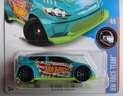 Hot Wheels Race Team 4/5, Teal '12 Ford Fiesta 307/365 10 Spoke