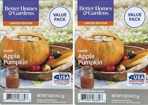 better homes and gardens farm apple pumpkin wax cubes 5oz - 2-pack